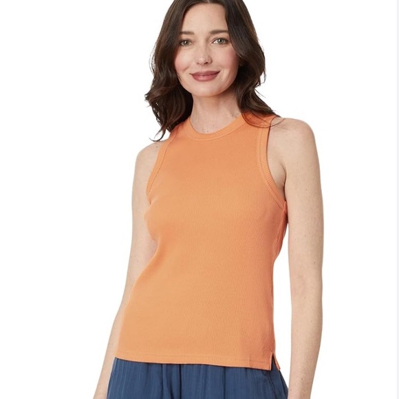 Pact | Tops | Pact Organic Sleeveless Racerback Tank Top In Orange Size ...